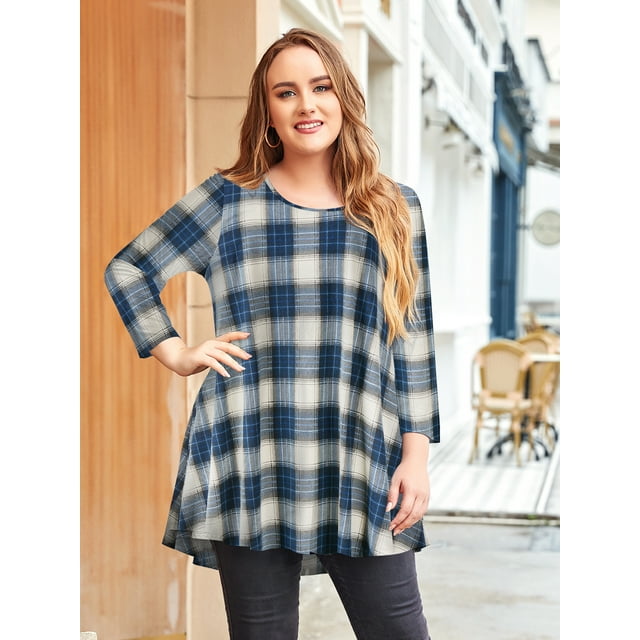 LARACE Stylish Plus Size Tunics for Women - Comfortable and Flattering ...