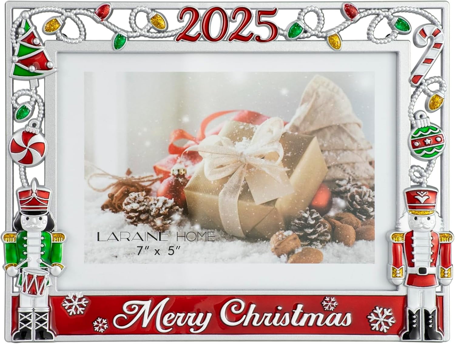 LARAINE Picture Photo Frame 5x7 Metal 2025 Christmas Nutcracker Soldier ...