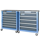 LARBANKE Combination Tool Cabinet,7 Drawer Tool Chest and 5 Drawer Tool ...