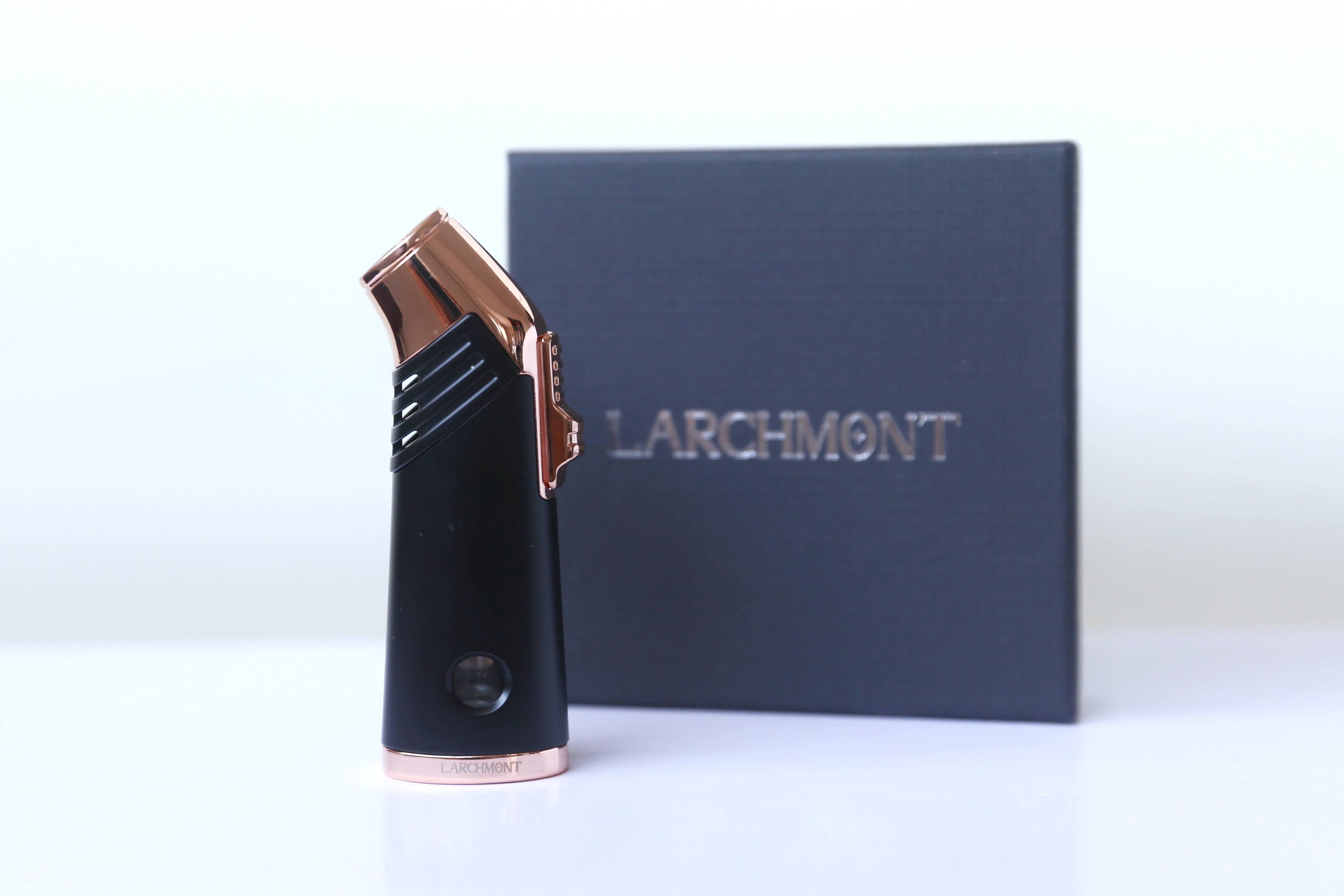 LARCHMONT Cigar Lighter, Triple Jet Flame Torch Lighter Cigar ...
