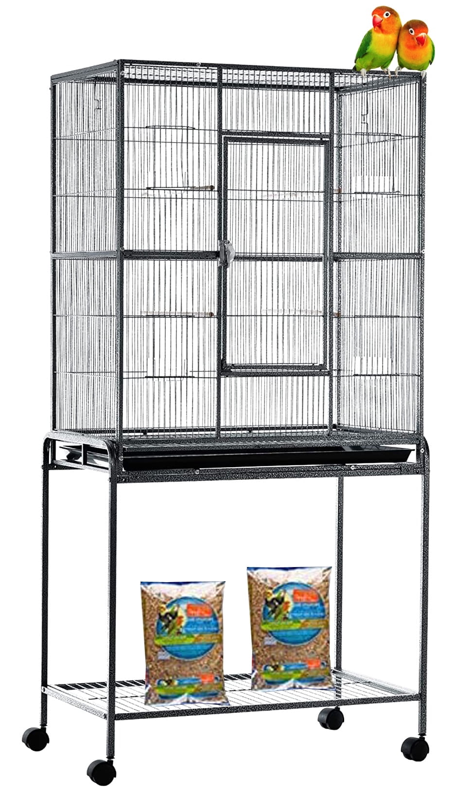 54" Wrought Iron Flight Bird Cage: Canary, Parakeet, Cockatiel ...