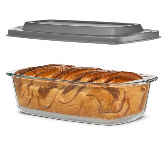 Glass Loaf Pans for Baking and Storage with Clear and Durable Designs