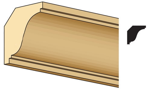 LARGE CORNICE MOLDING/3/8 Miniature Scale - Walmart.com
