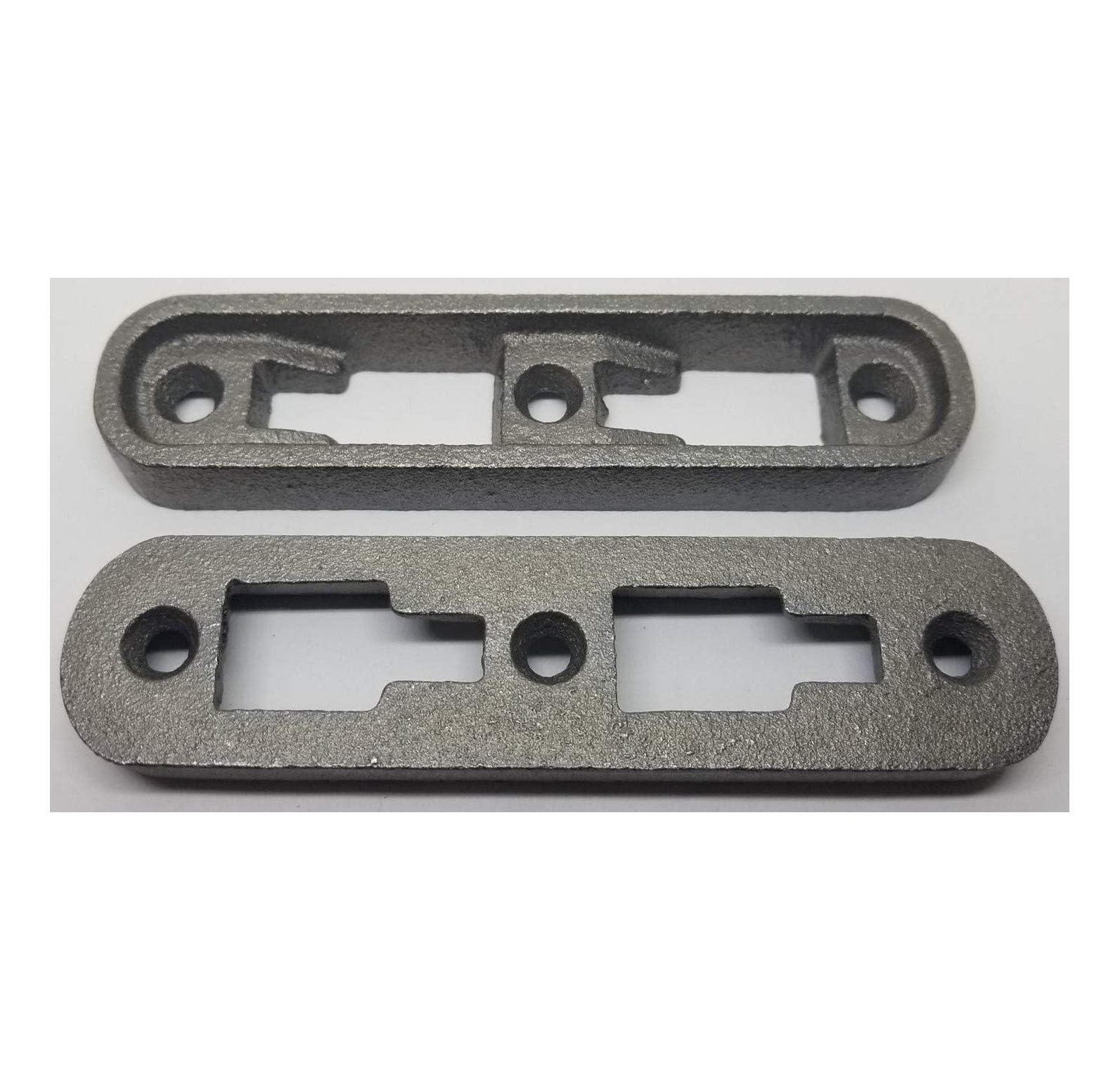 LARGE Cast Iron Bed Rail Fastener Set (kit) - 4 frame Post anchors ...