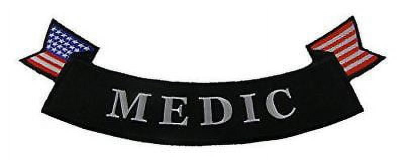 LARGE MEDIC BOTTOM ROCKER BACK PATCH DOC PARA EMT CORPSMAN MILITARY 1ST ...
