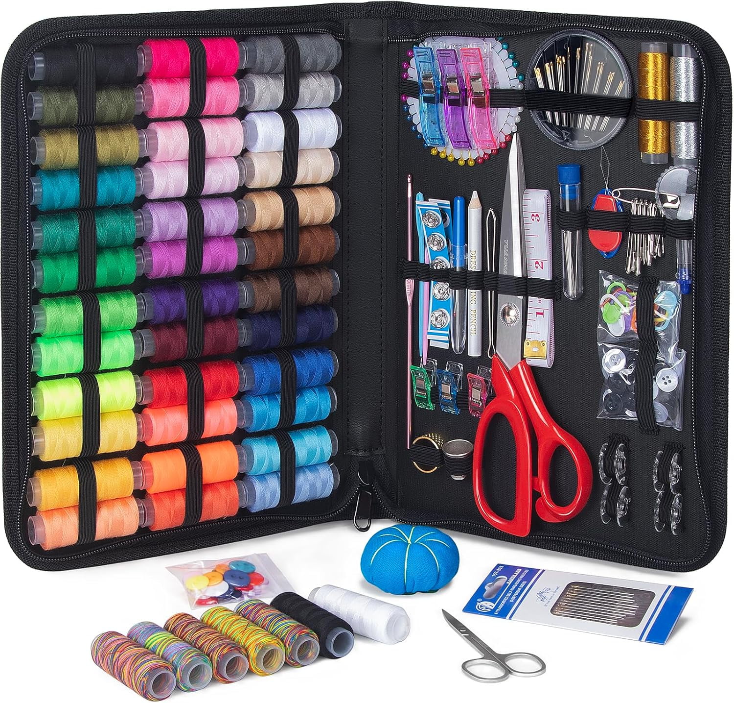 LARGE Sewing Kit for Adults 251 Pcs Sewing Supplies Set - Complete ...