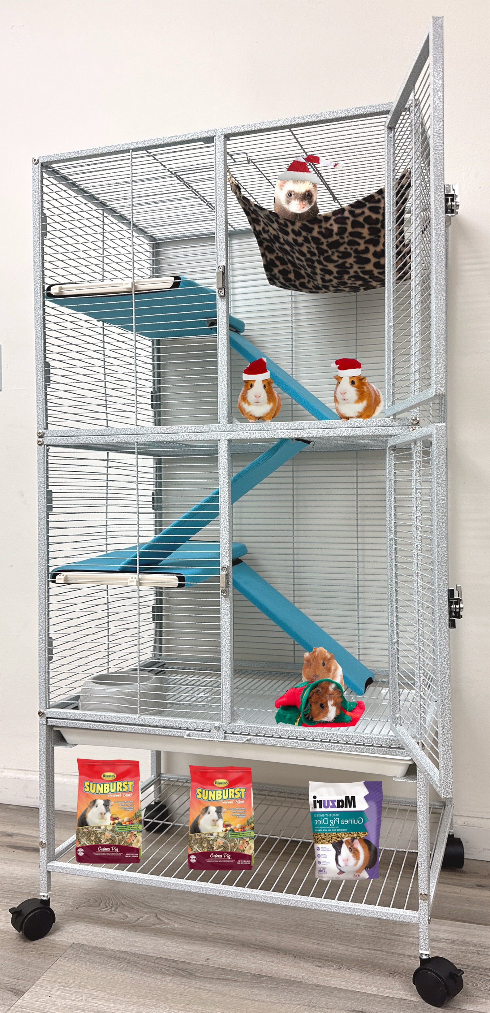 LARGE Two Story Double Unit Small Animal Critter Hamster Habitat Mouse ...
