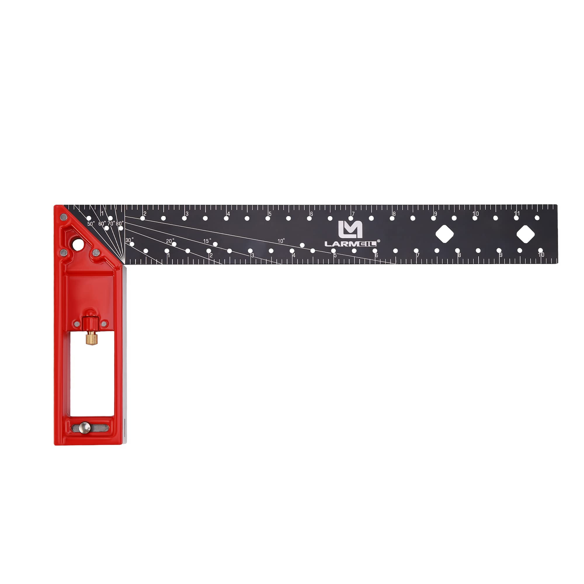 LARMEIL 12 Inch Framing Carpenter Square, Woodworking Ruler, Try Tool ...