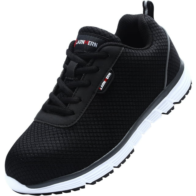 LARNMERN Steel Toe Shoes Men Work Shoes Comfortable Indestructible ...
