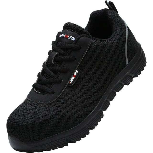 LARNMERN Steel Toe Shoes Men Work Shoes Comfortable Indestructible ...