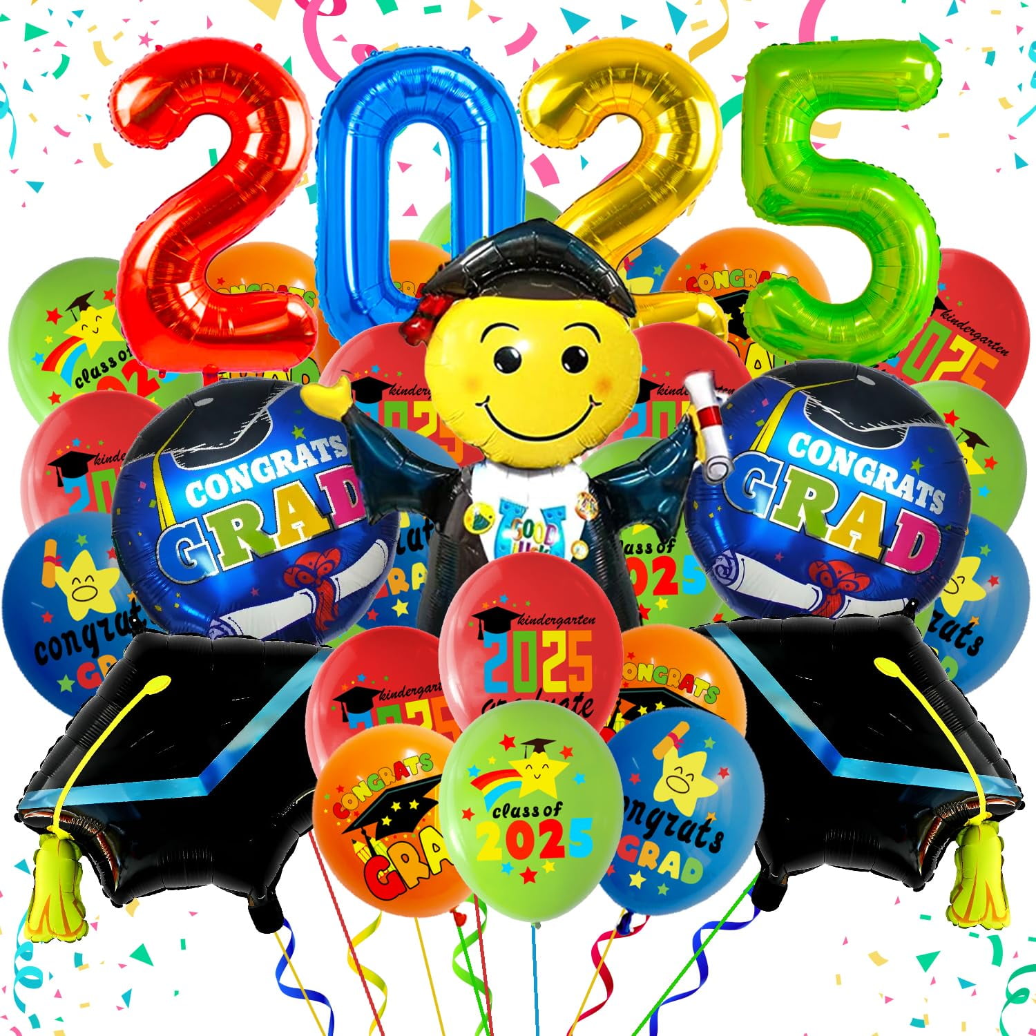 LARRAZABAL Kindergarten Graduation Balloons MMF7 2025, Preschool ...