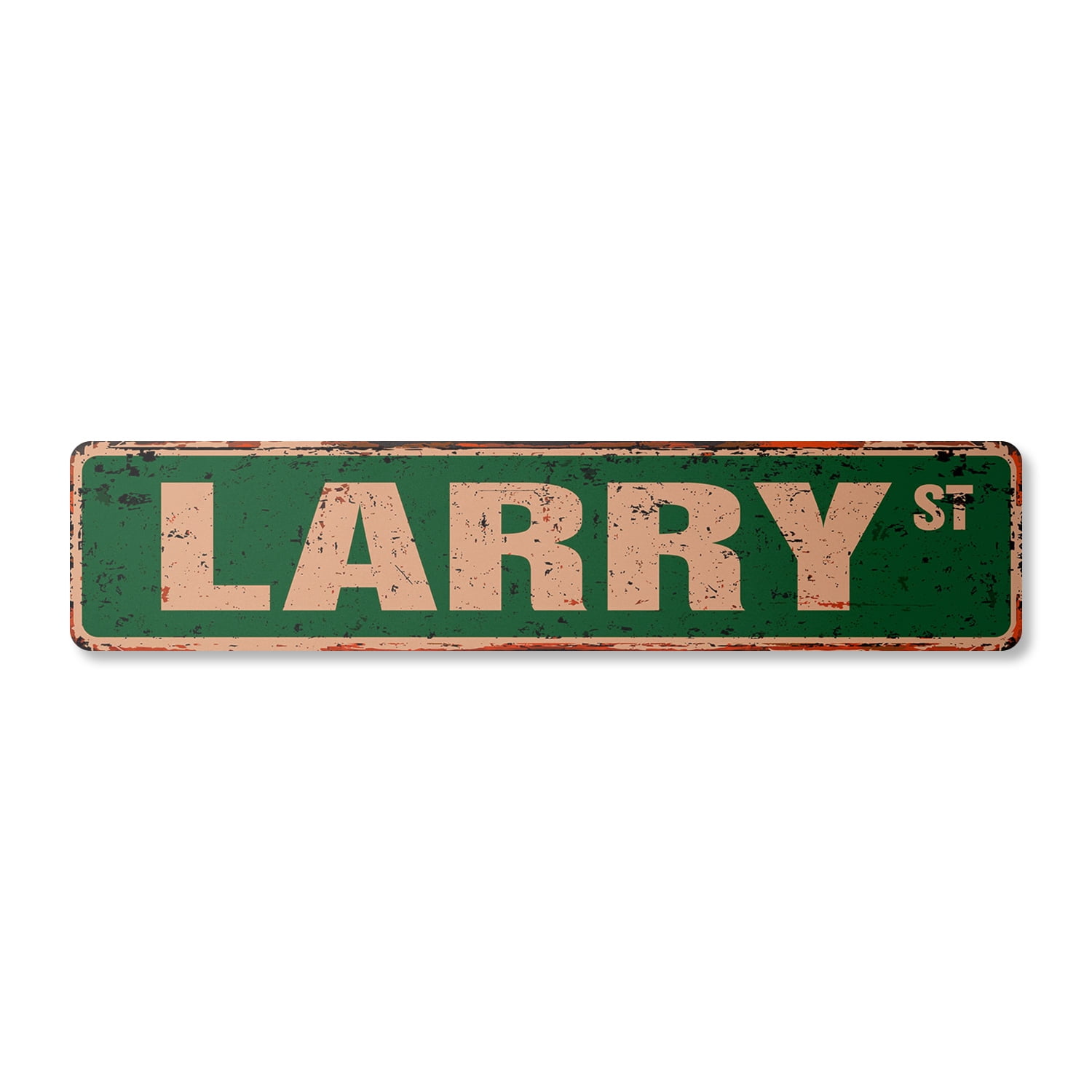 LARRY Vintage Plastic Street Sign Childrens Name Room Sign | Indoor ...