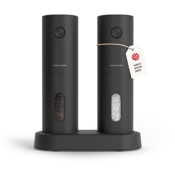 LARS NYS√òM Electric Salt and Pepper Grinder Set, USB Rechargeable ...