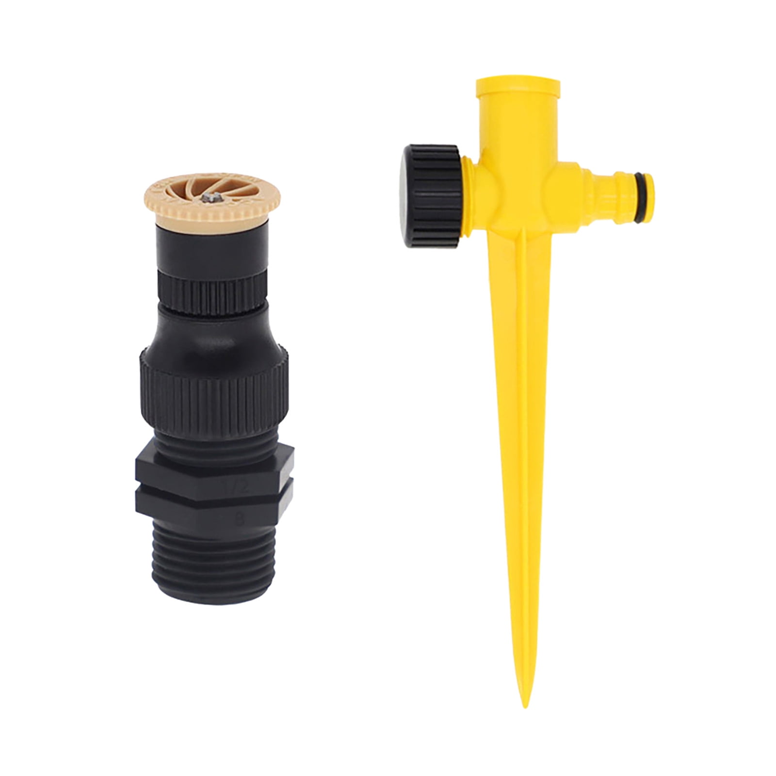 LARUYEKO 360 Rotating in Ground Sprinkler Garden Irrigation Fogging in ...