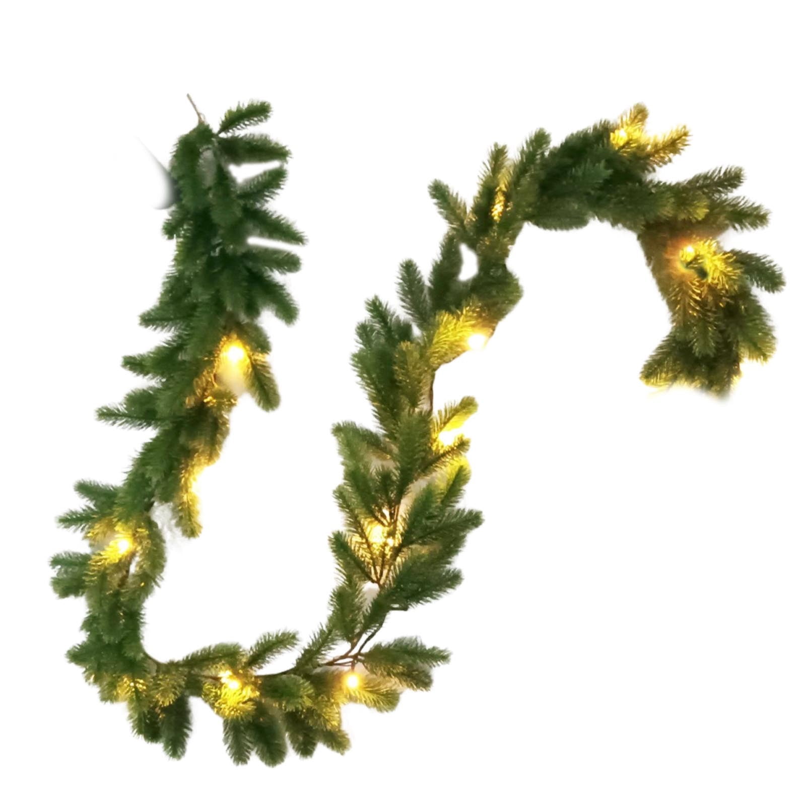 LARUYEKO 6ft Cedar Garland Realistic Extra Full Cedar Christmas Garland ...