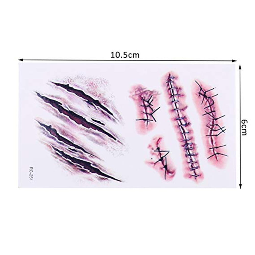 LARUYEKO Bloodstains Scar Stickers 10PC 5 Mm Stretch Jewelry Cord ...