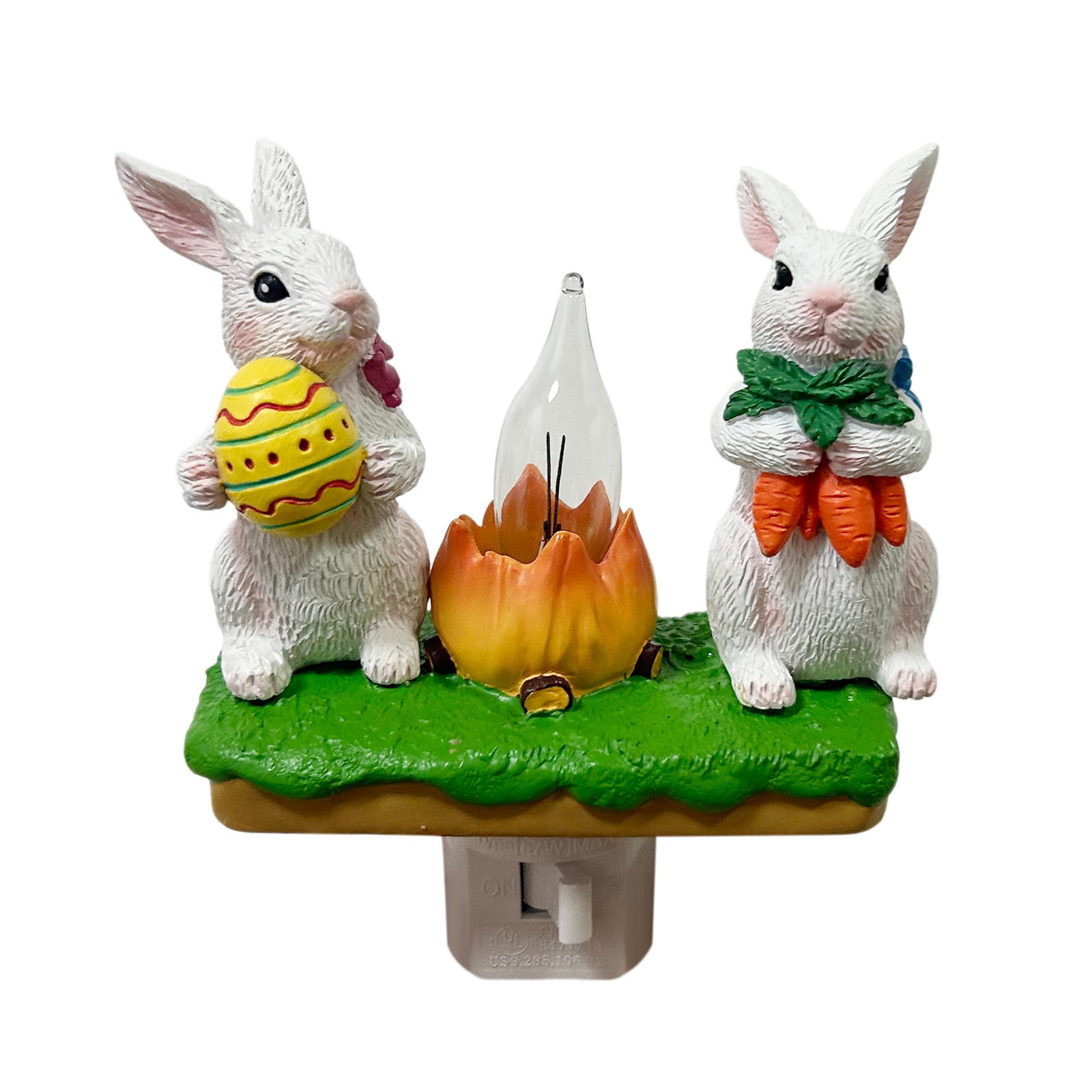 LARUYEKO Bonfire Flickering Night Light Bonfire Flame Night Light 3D ...