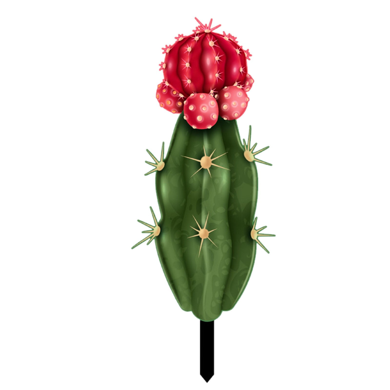 LARUYEKO Cactus Acrylic Outdoor Garden Yard Stake Decorative Marker 1PC ...