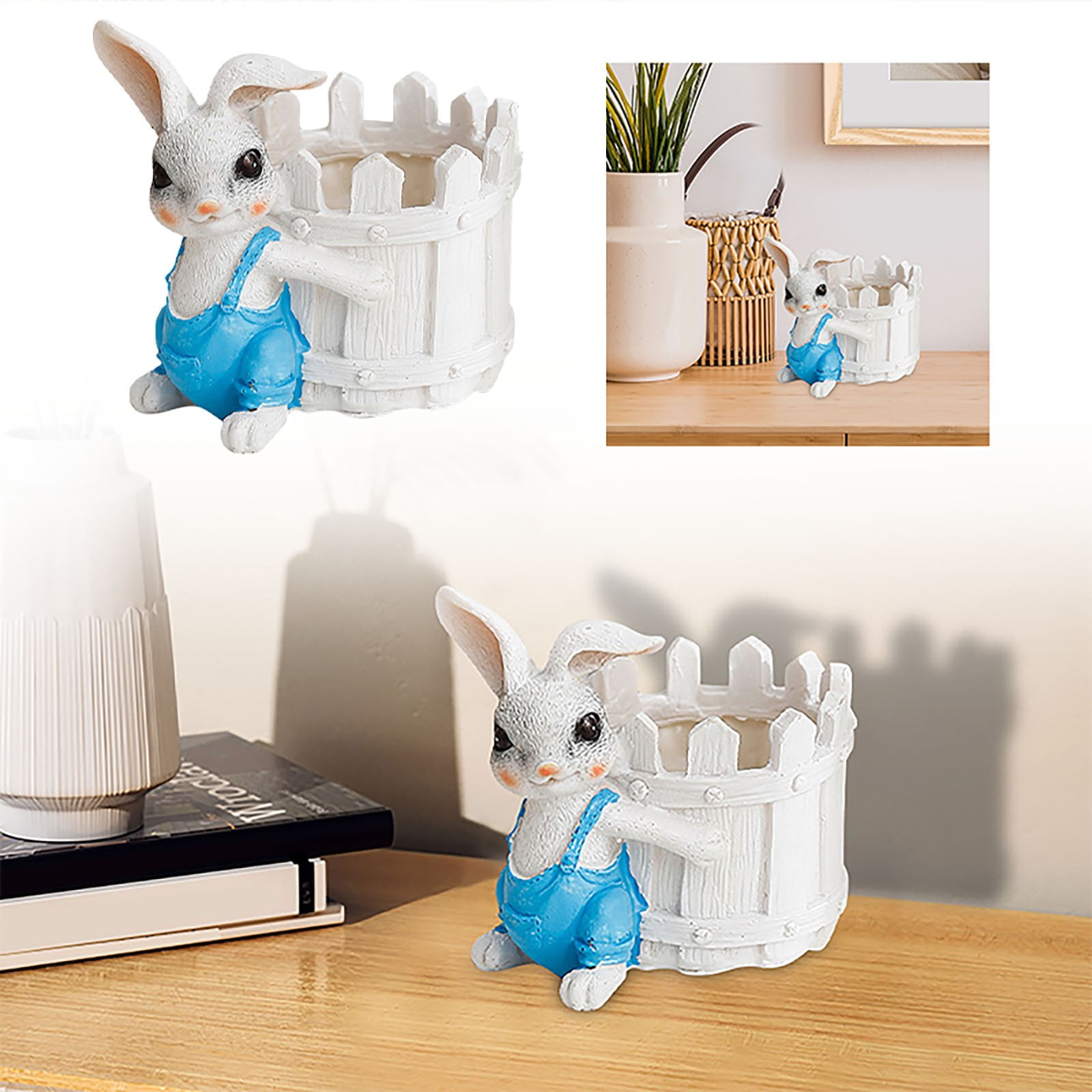 LARUYEKO Cartoon Cute Succulent Small Flowerpot Shaped Resin Potted ...