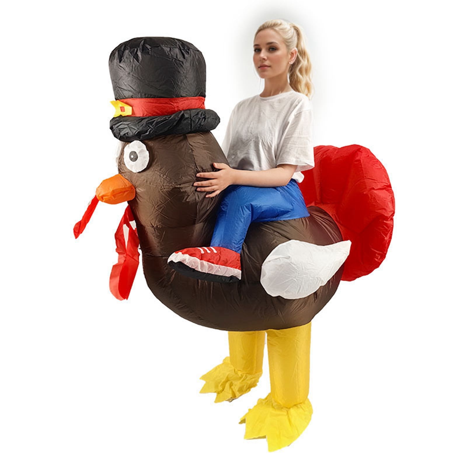 LARUYEKO Cartoon Props Annual Show Activities Turkey Inflatable Suit ...