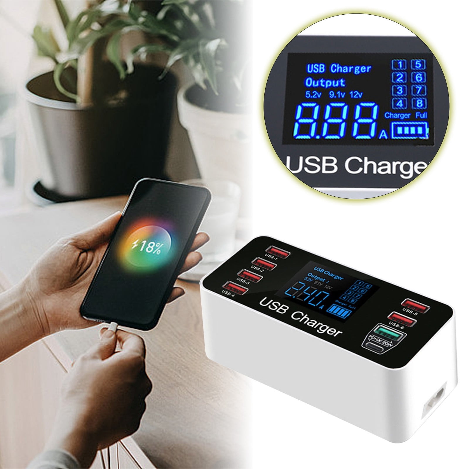 LARUYEKO " Charging Solution: 40W Fast Charging Port USB Charger Kit ...