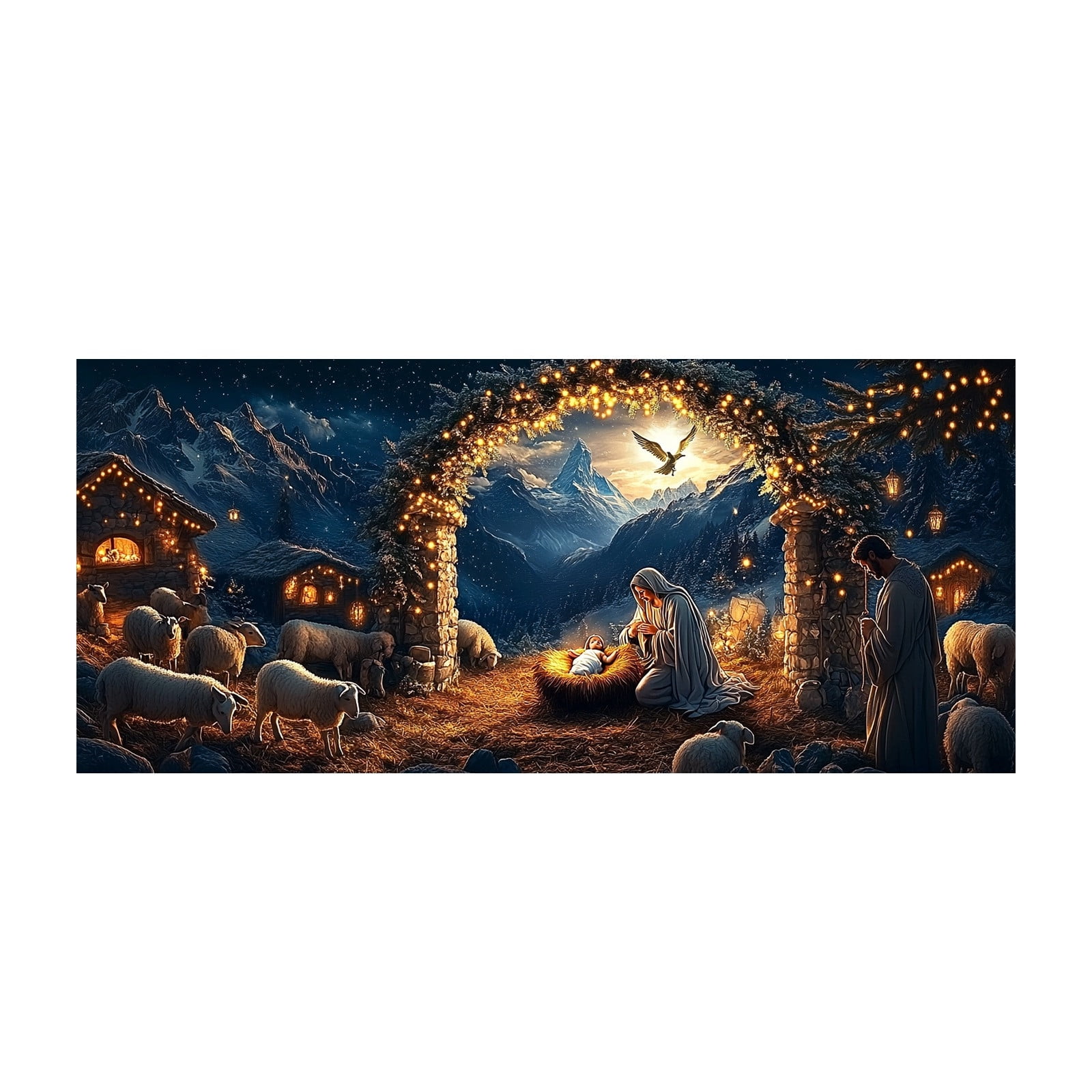 LARUYEKO Christmas Garage Banner Nice Looking Banner with Personality ...