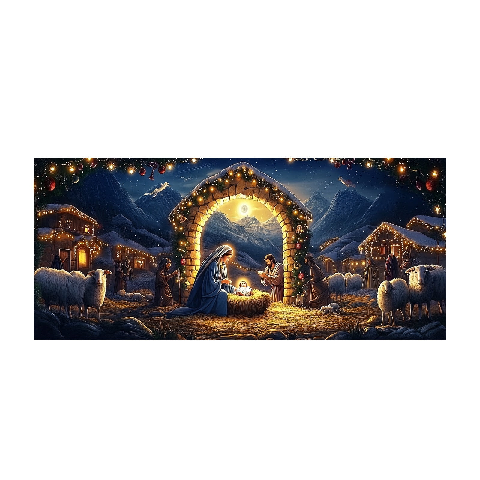 LARUYEKO Christmas Garage Banner Nice Looking Banner with Personality ...