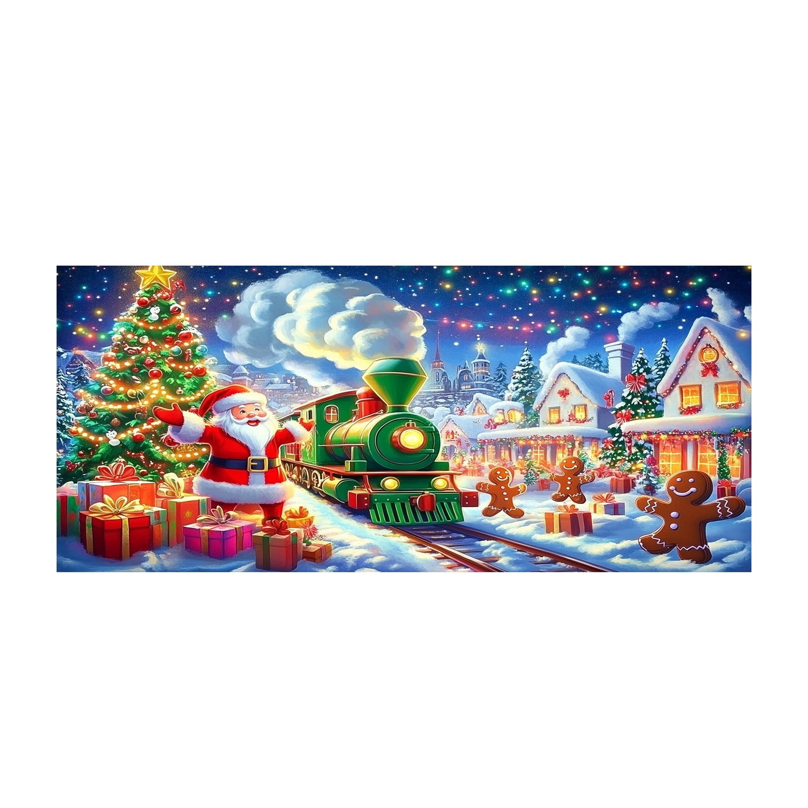 LARUYEKO Christmas Garage Banner Personality Design Product Pennant ...