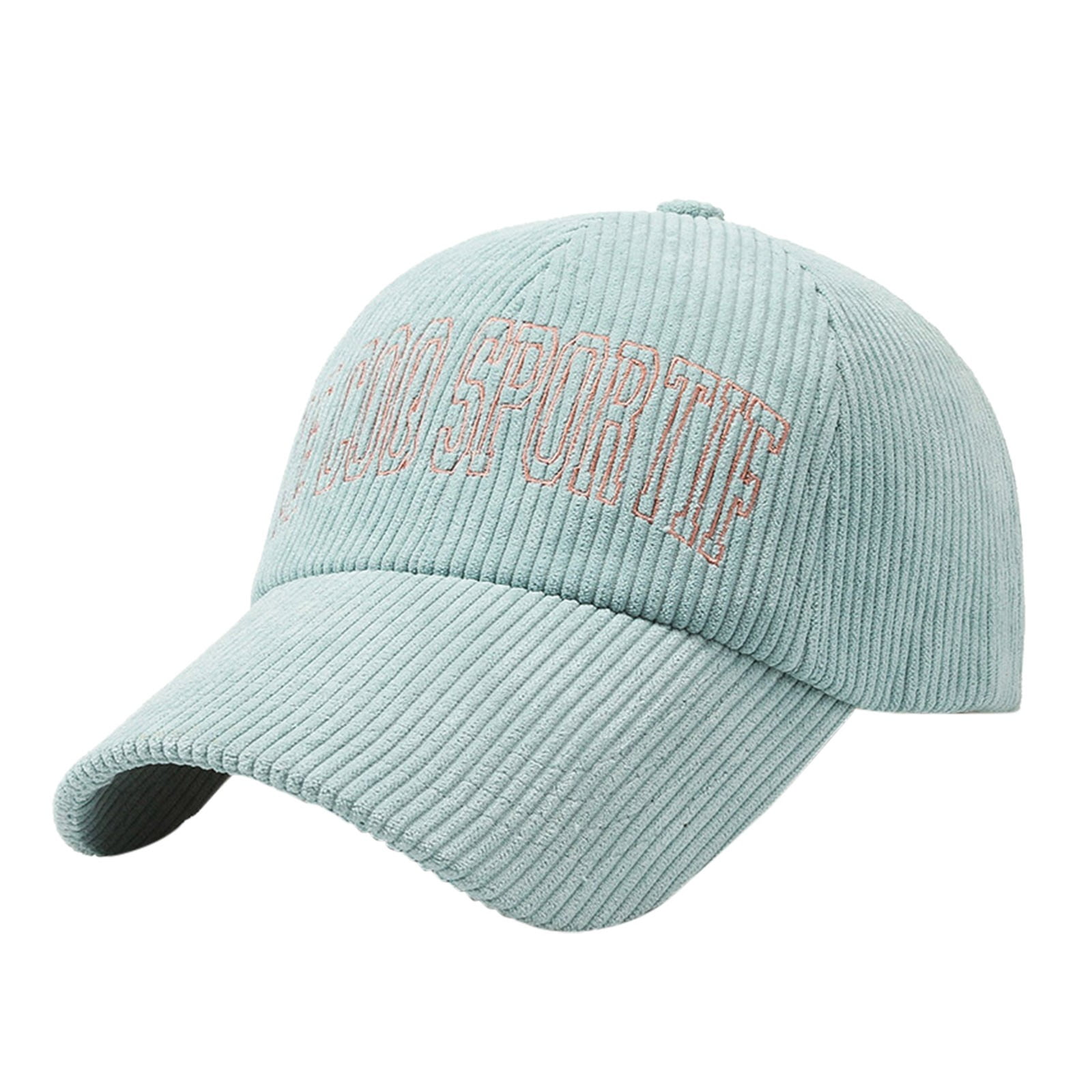 LARUYEKO Couple Fashion Embroidered Alphabet Corduroy Vintage Cap Sun ...