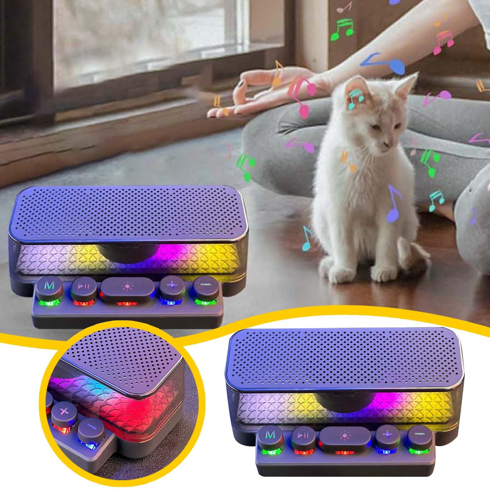 LARUYEKO Dazzling Speaker Keyboard Luminous Subwoofer Hifi Sound ... LARUYEKO Dazzling Speaker Keyboard Luminous Subwoofer Hifi Sound ...