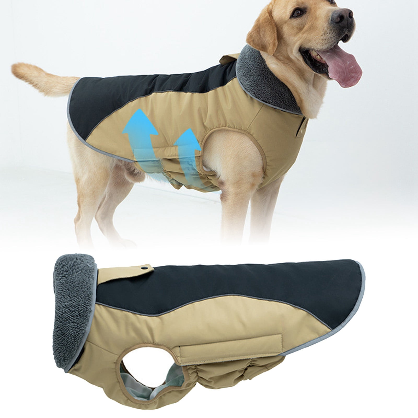 LARUYEKO Dog Winter Coat Dog Cold Weather Jacket with Padding Dog Vest ...