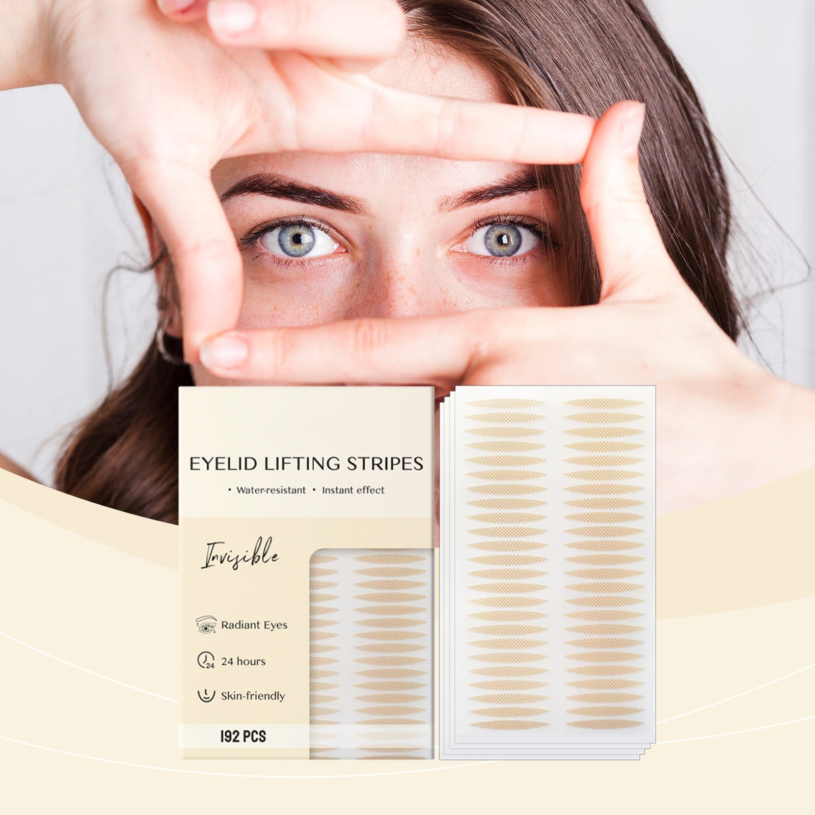 LARUYEKO Eyelid Firming Stickers Eye Lifting Stickers Thin and Light ...