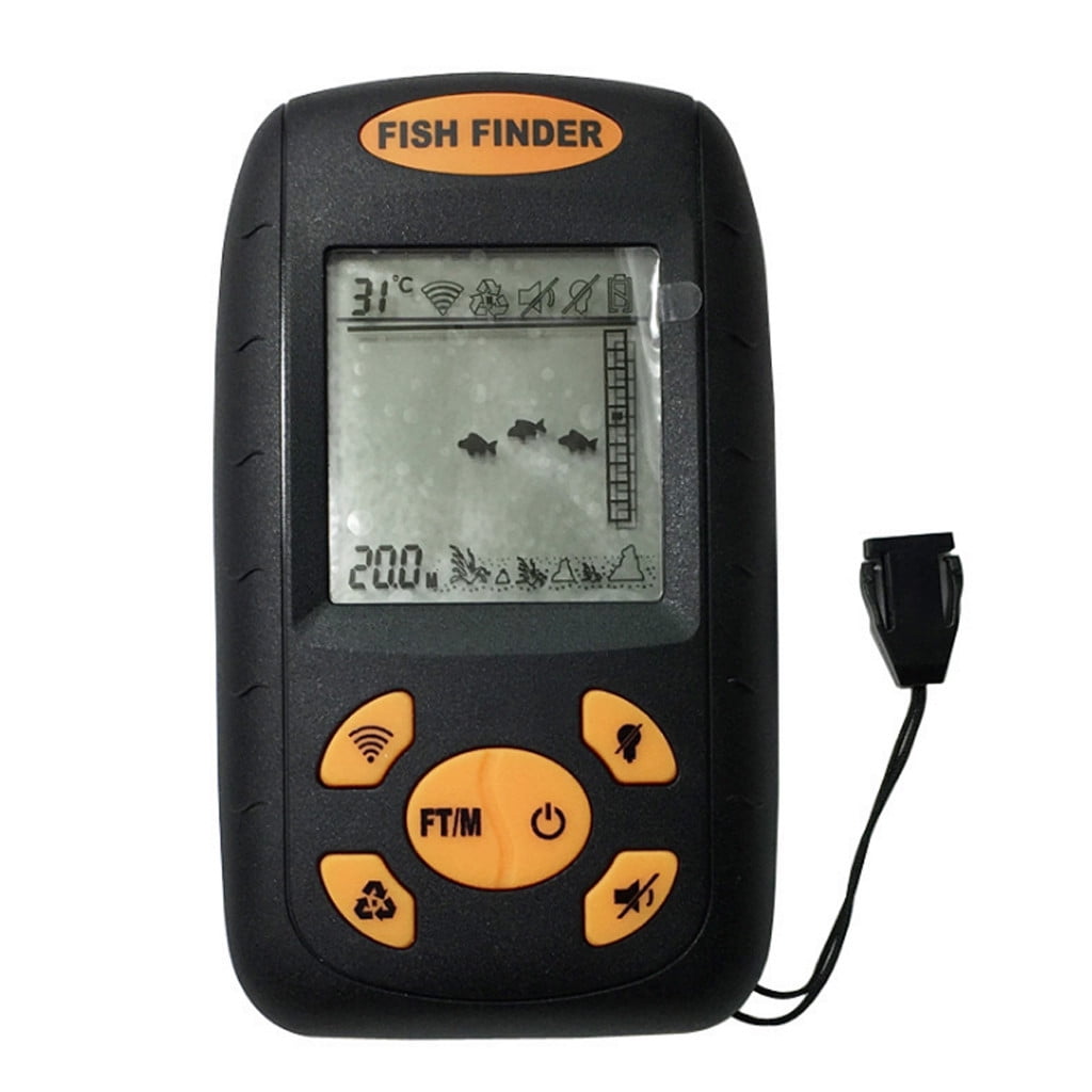 LARUYEKO Handheld Fish Finder Portable Fishing Fishfinder Fish Depth ...