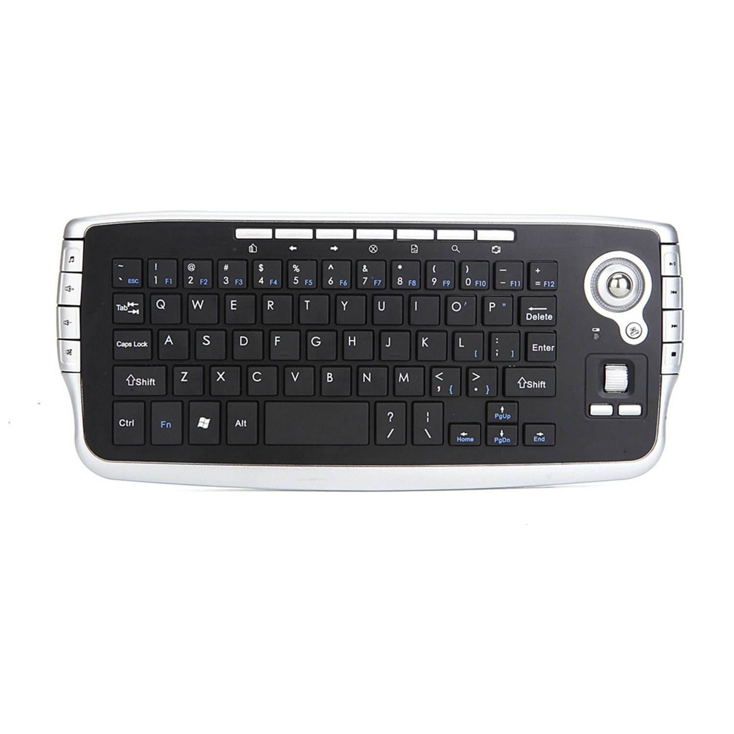 LARUYEKO Keyboard Wireless Multimedia for Travel Mini 2 in 1 Analog ...