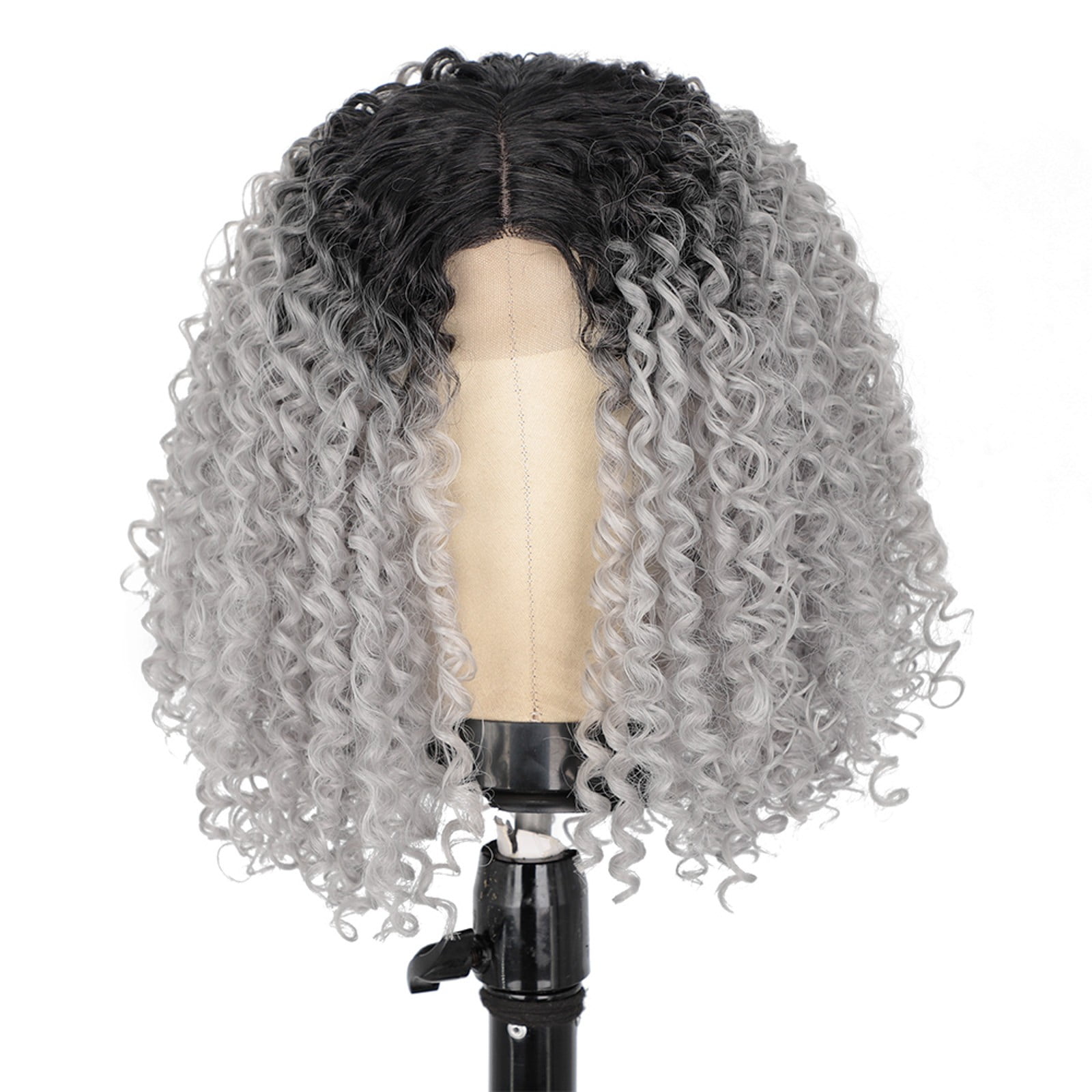 LARUYEKO Lace Front Wig African Small Volume Puffy Middle Part Wig for ...