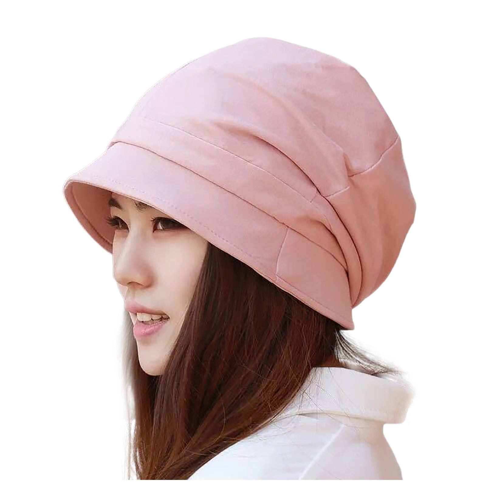 LARUYEKO Lady Big Head Around the Face Small Pile Fisherman Hat Ladies ...