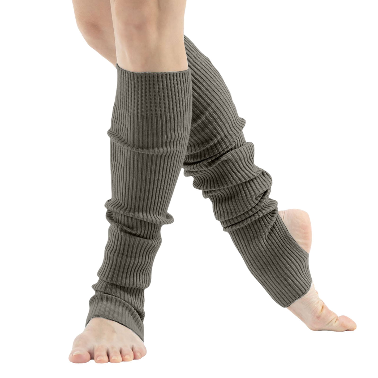 LARUYEKO Leg Warmers for Women Dance & Yoga | Open Toe & Heel Dance ...