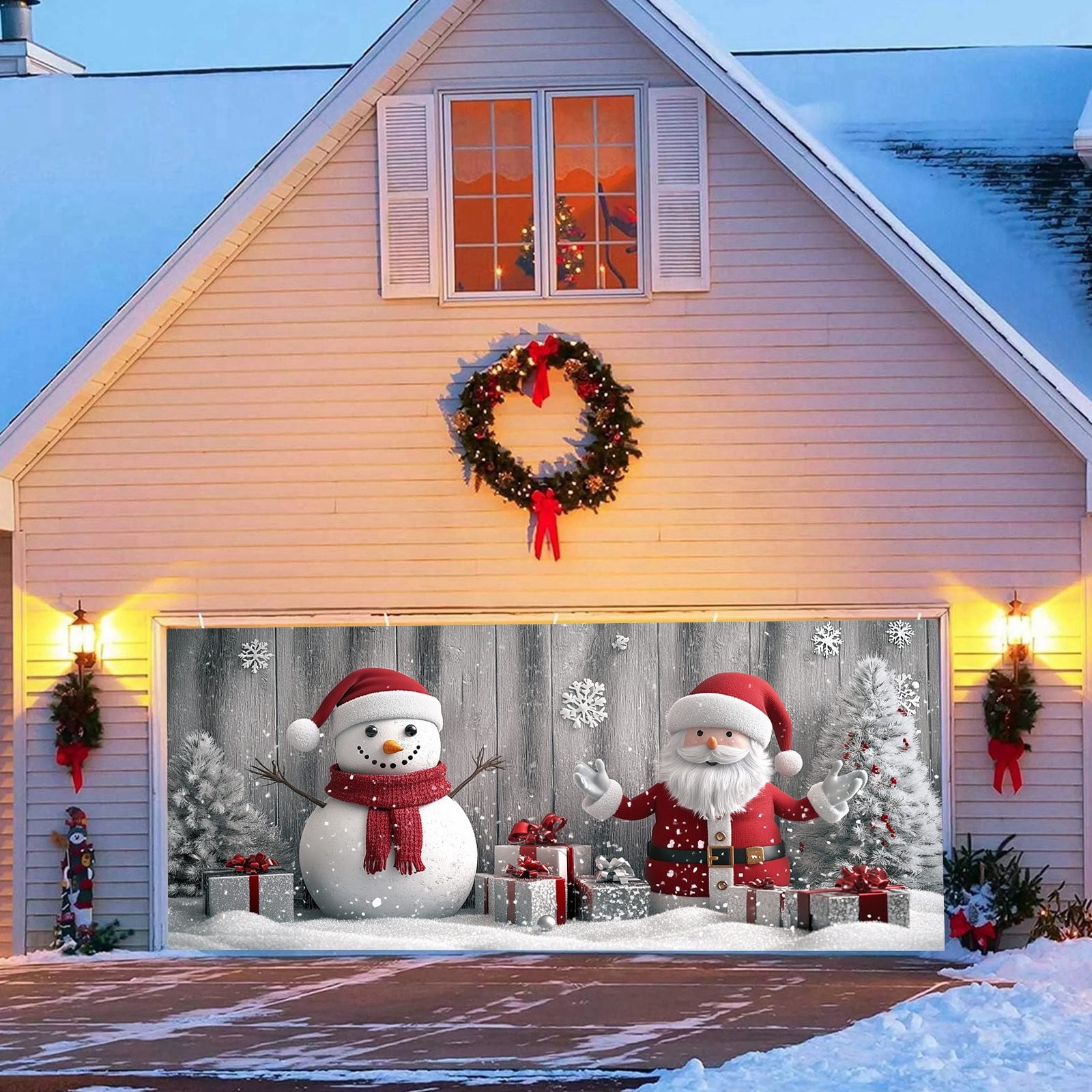 LARUYEKO Make A Festive Statement This Christmas with Our Garage Banner ...