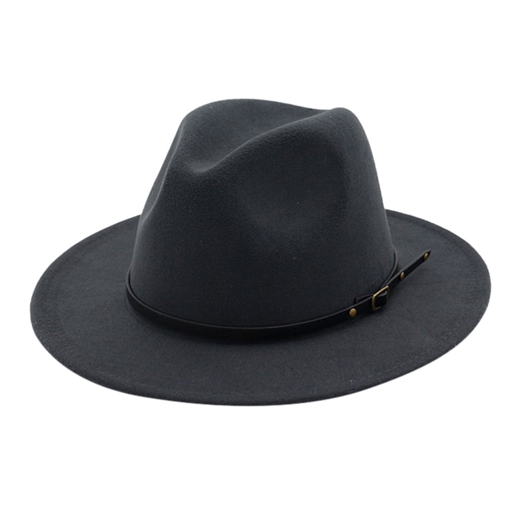 LARUYEKO Men & Women Vintage Wide Hat with Belt Buckle Adjustable ...