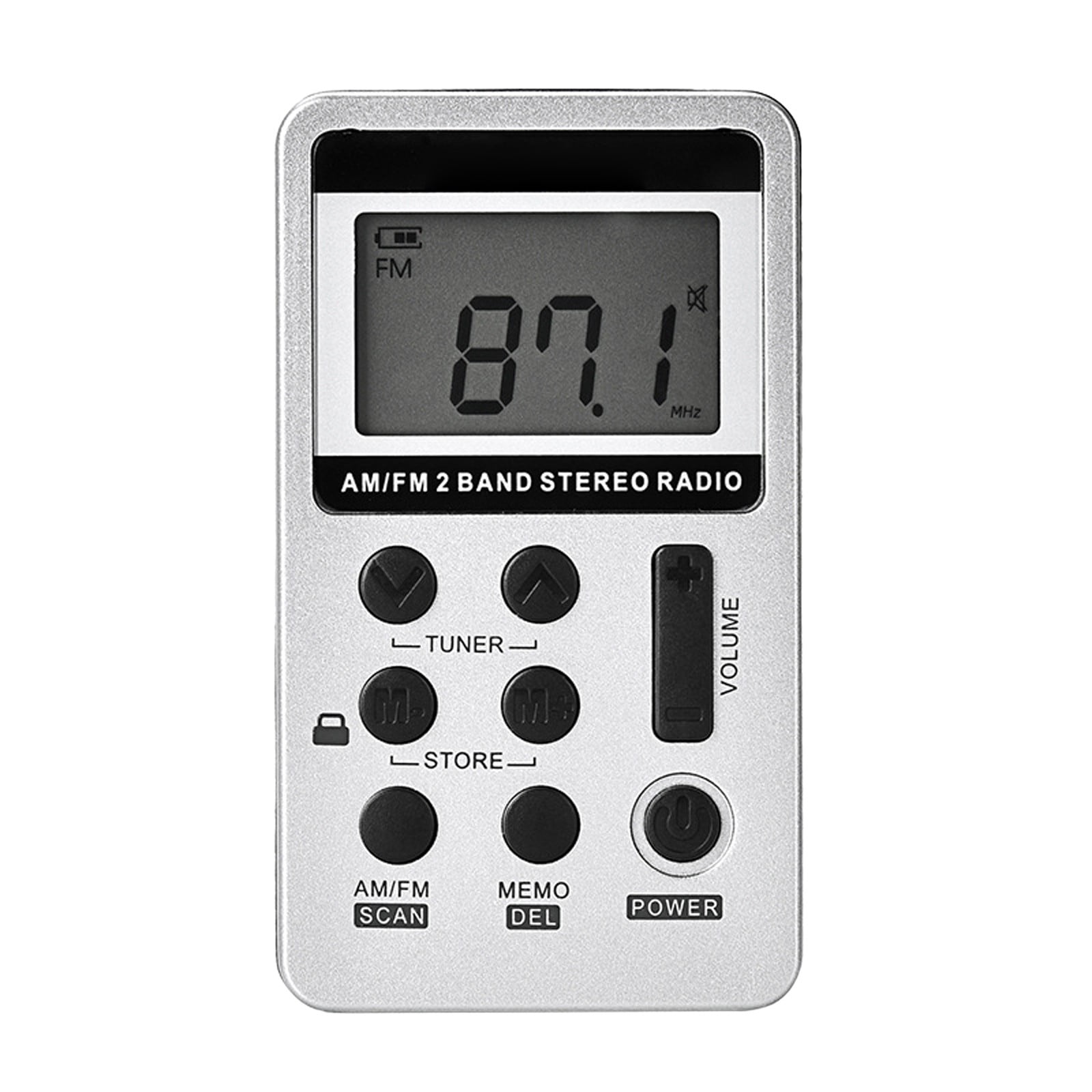 LARUYEKO Mini Digital Portable Portable 2 Band Stereo Receiver with ...