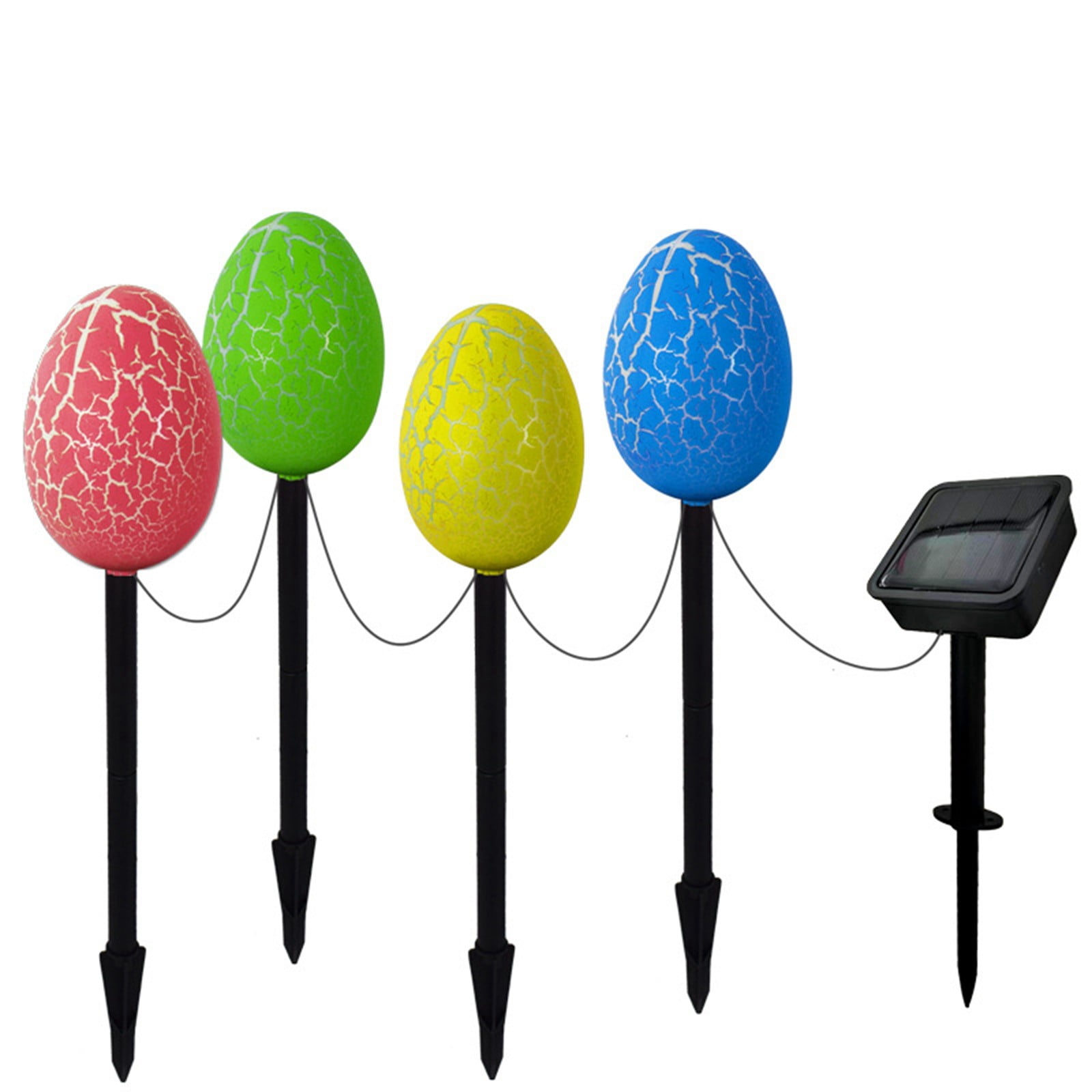 LARUYEKO Outdoor Solar Easter Egg Courtyard Decoration Ambient Light ...