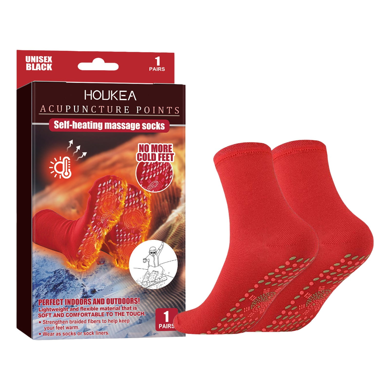 LARUYEKO Outdoor Travel Massage Cold Warming Socks: Comfort for Your ...