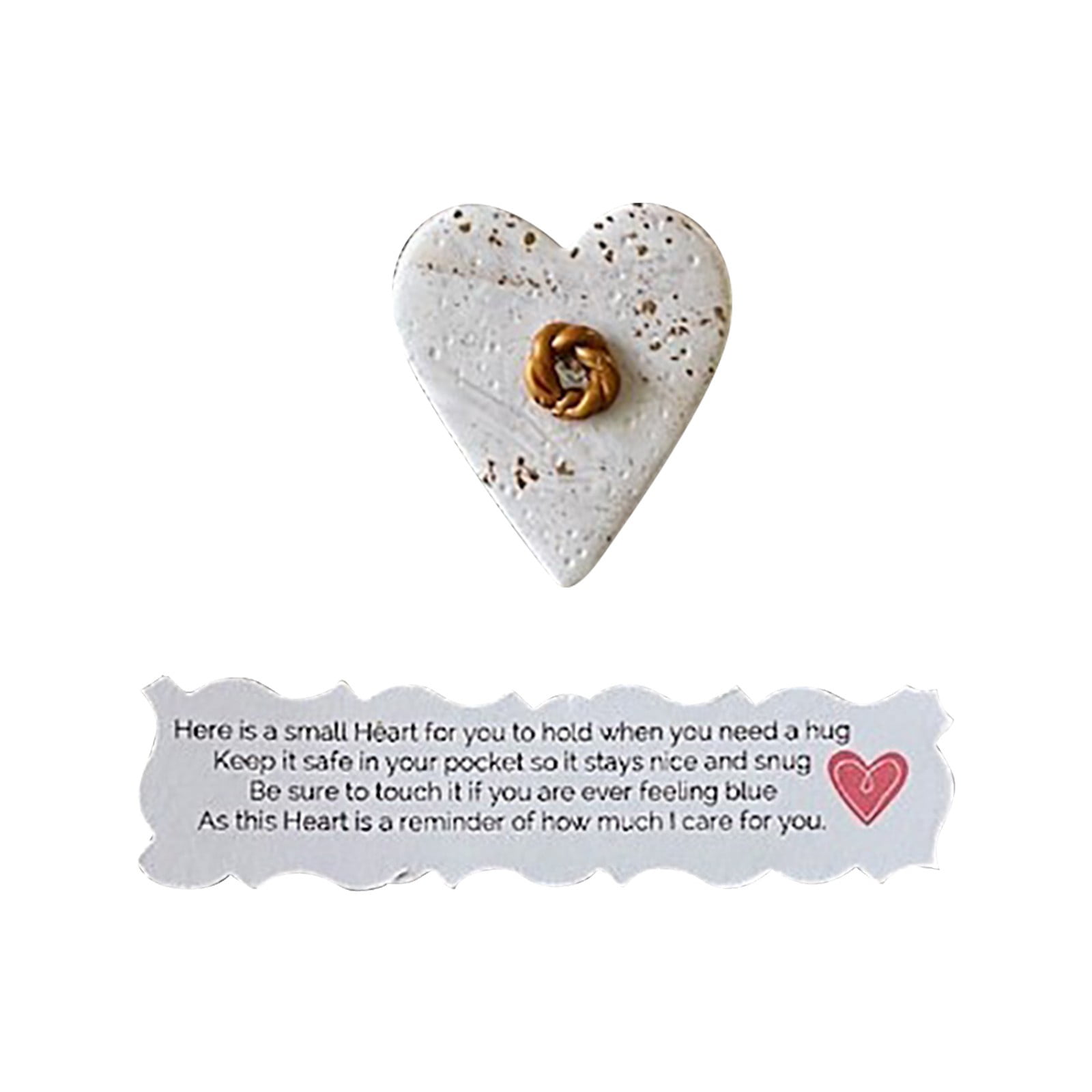 LARUYEKO Pocket Heart | Prayer Heart | Small Clay Heart Hold ...