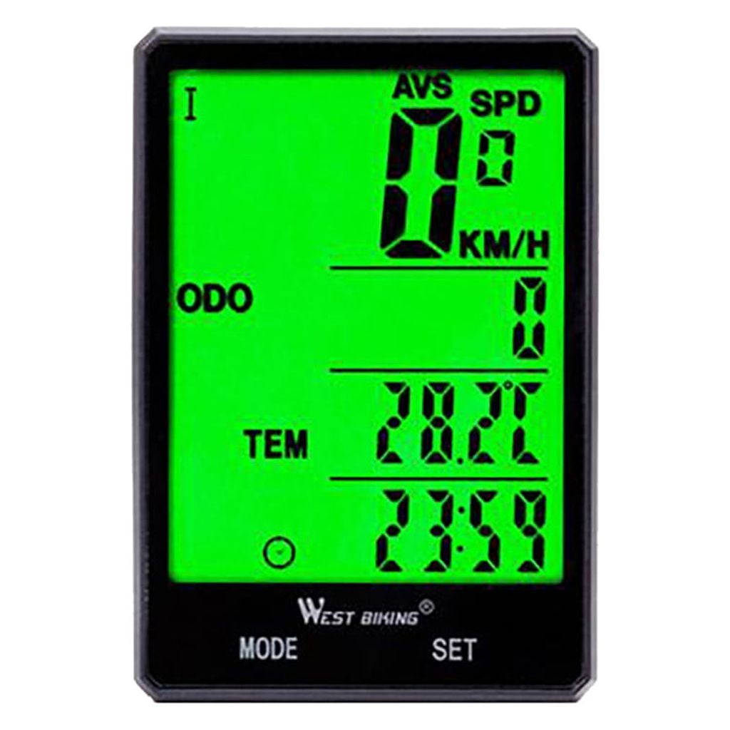 LARUYEKO Road Wireless Code Table Large Screen Speedometer Bike Frame ...