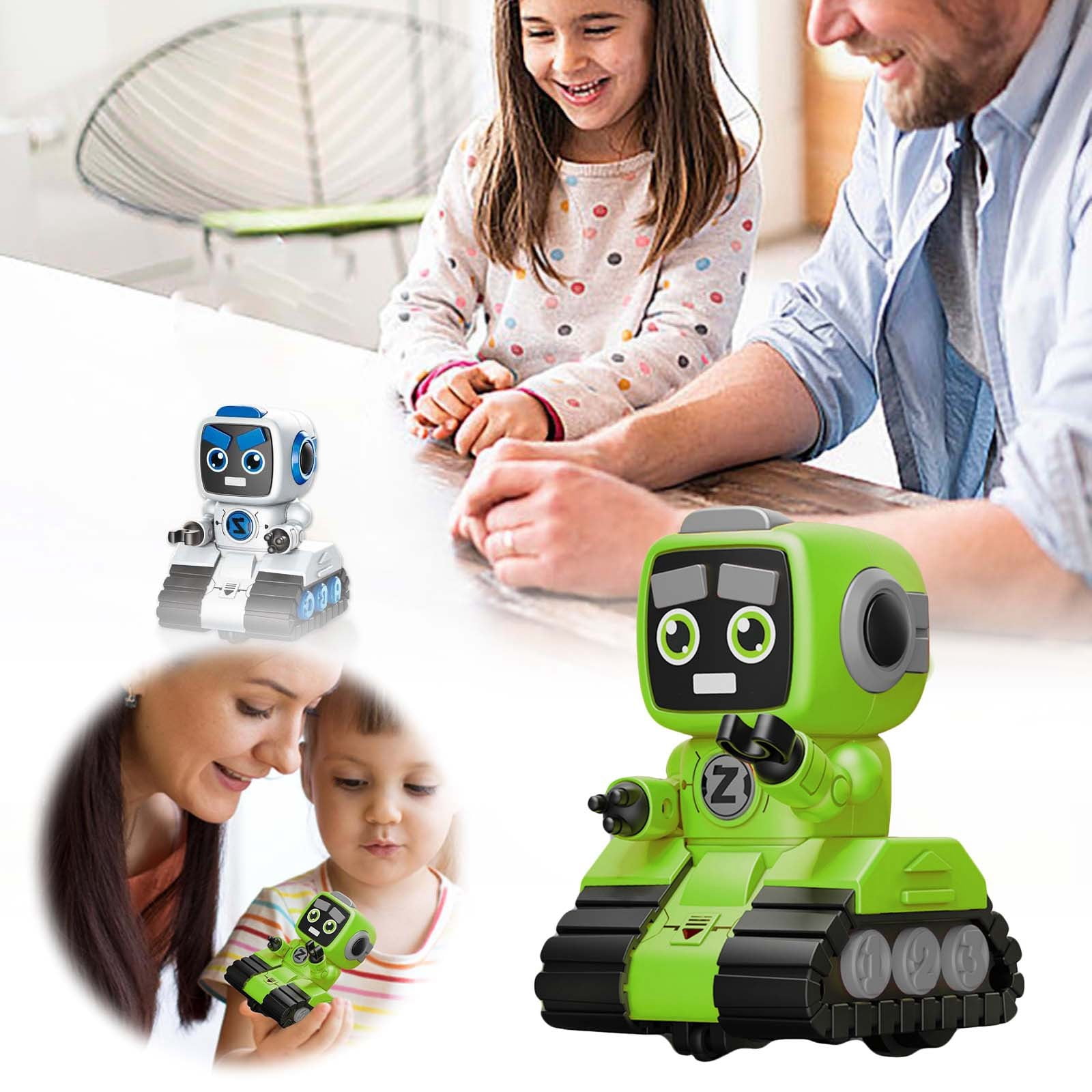 LARUYEKO Robot Toy Car Inertial Backforce Mini Vehicle Cartoon Design ...