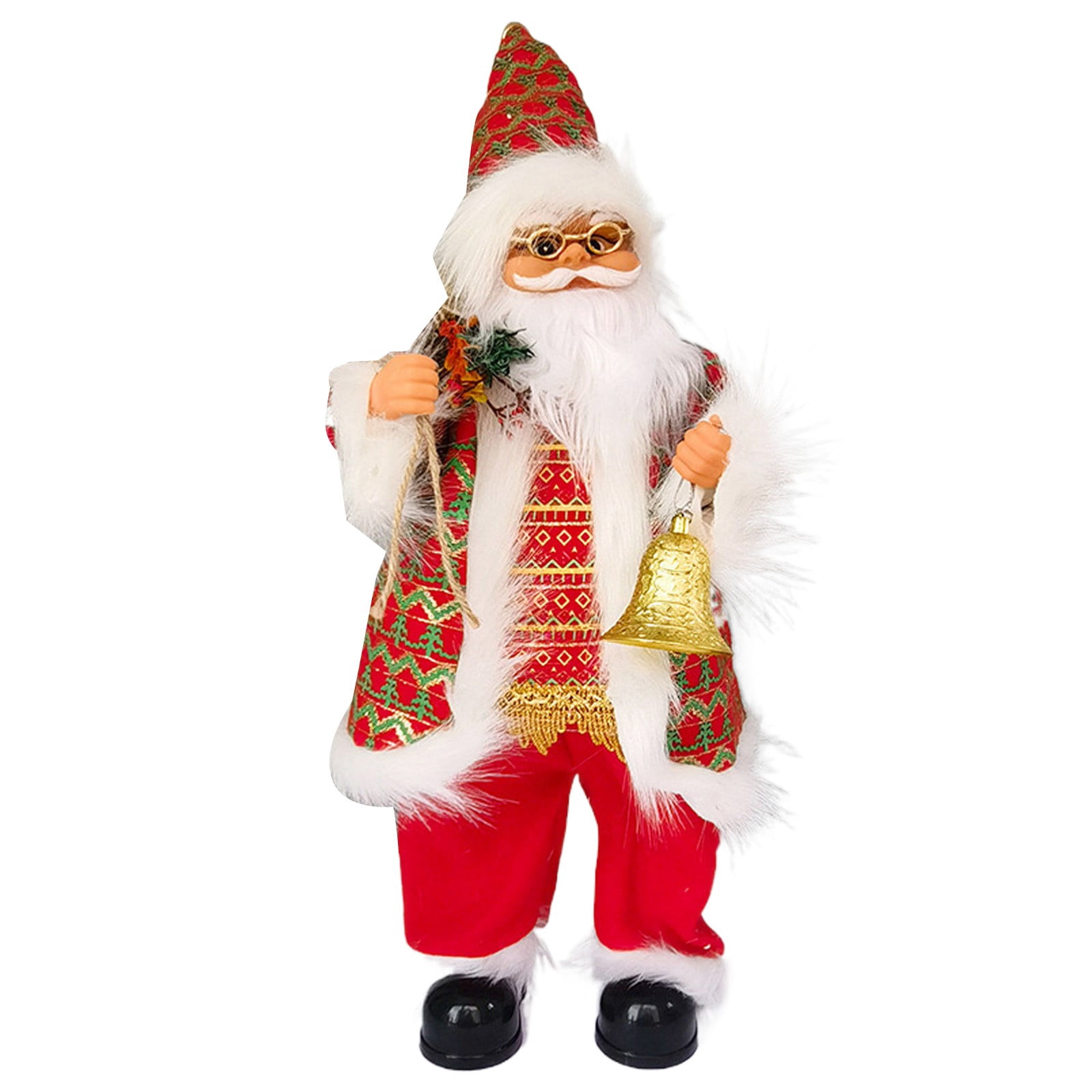 LARUYEKO Santa Christmas Stuffed Toy Dolls Sing English Songs Santa ...