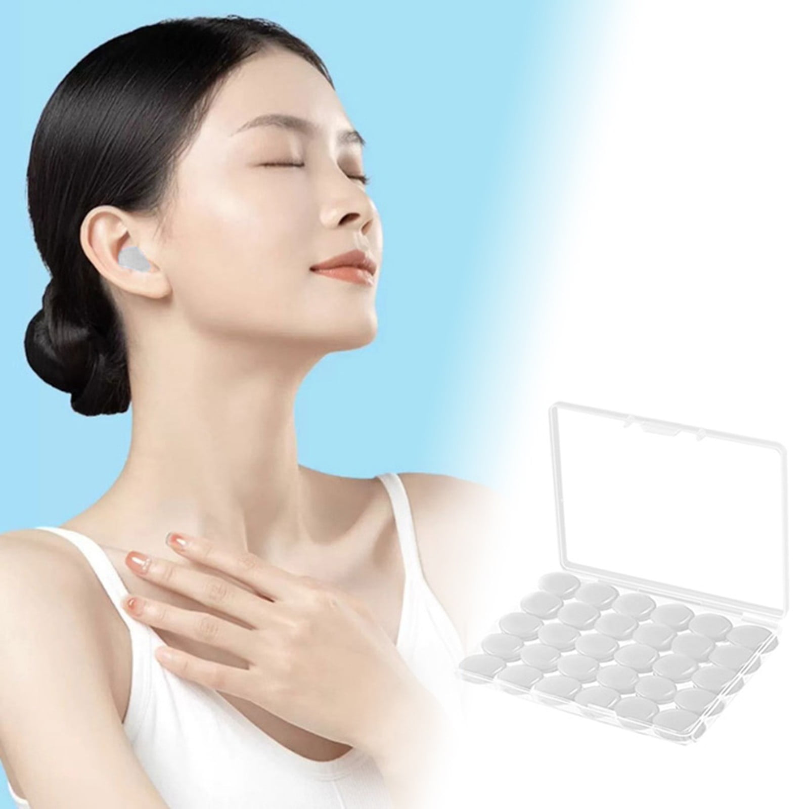 LARUYEKO Silicone Earplugs for Sleep & Swimming Noise Canceling Comfort ...