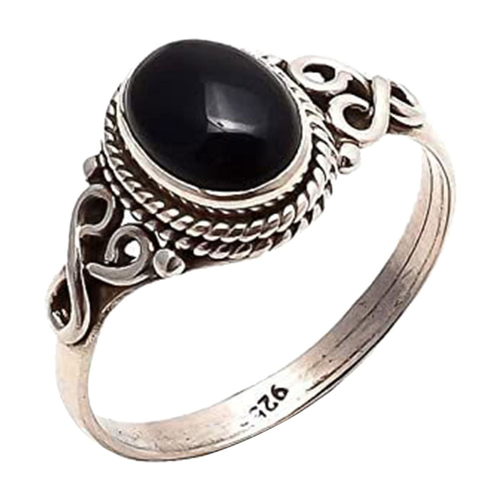 LARUYEKO Statement Gemstone Ring for Women Handmade Ring for Christmas ...