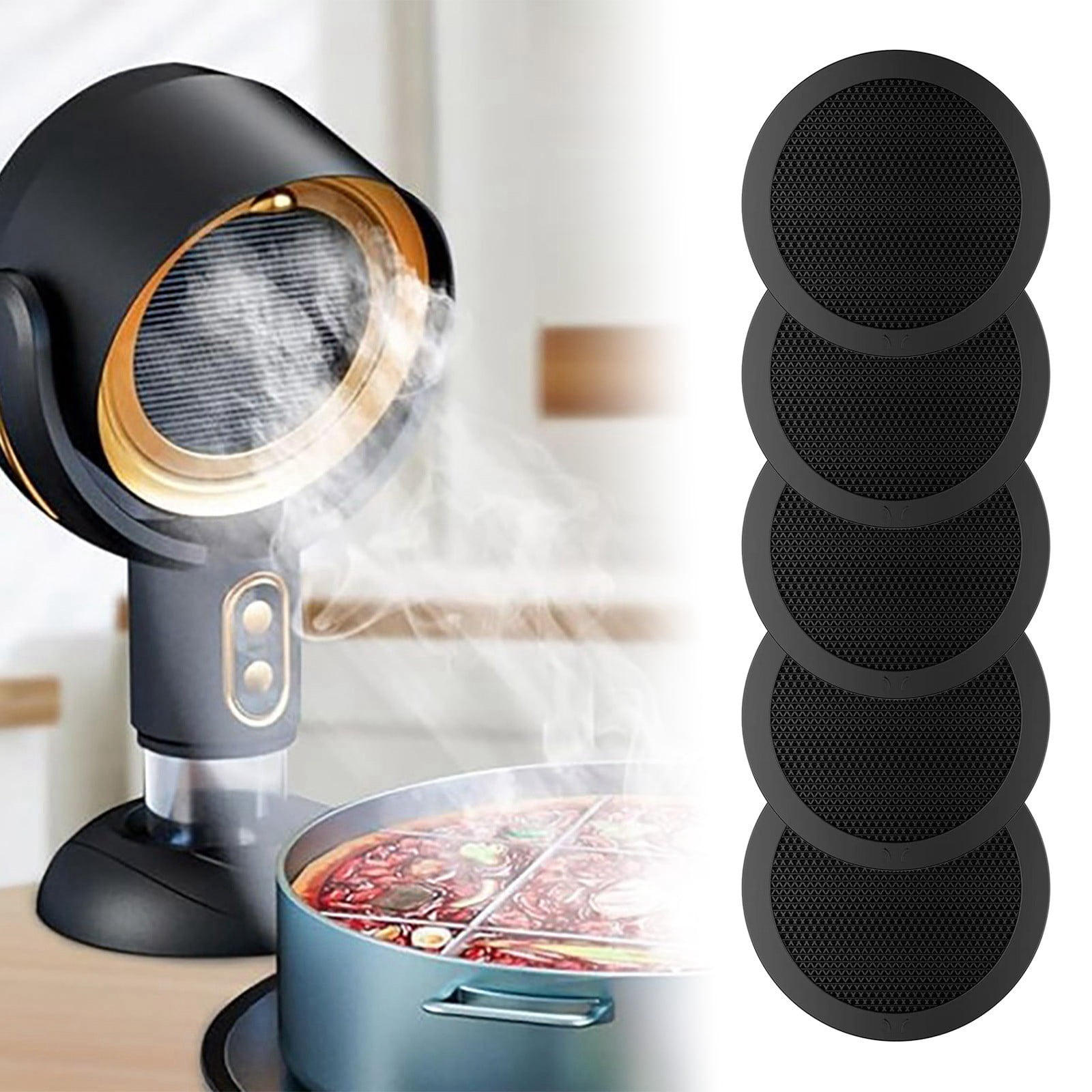 LARUYEKO Tabletop Range Hood Oil Filter Home Tabletop Hood Oil Filter ...