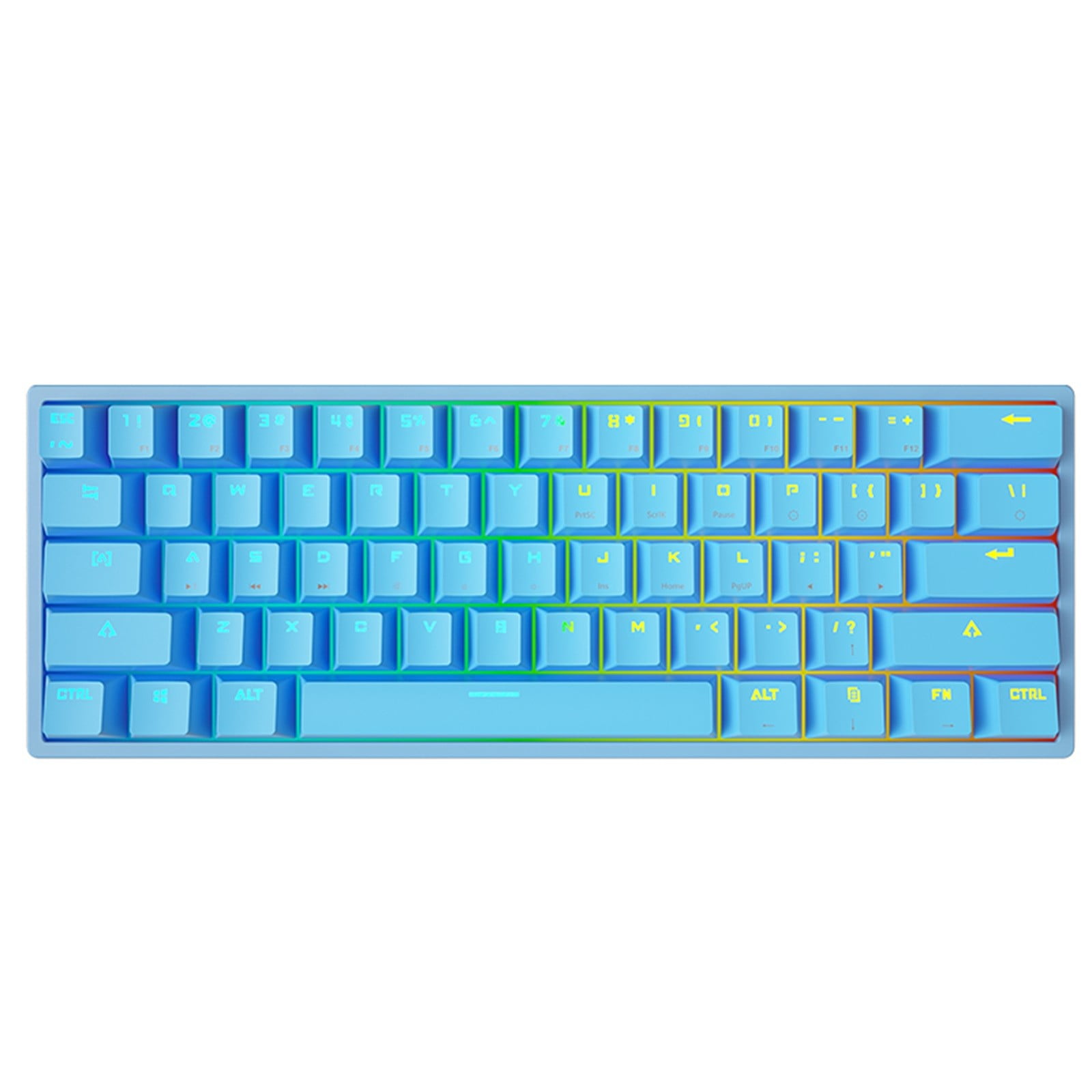 LARUYEKO Wired Mechanical Gaming Keyboard RGB Backlight No Ghosting 61 ... LARUYEKO Wired Mechanical Gaming Keyboard RGB Backlight No Ghosting 61 ...